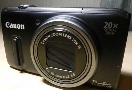 Компактный фотоаппарат canon powershot sx260 hs