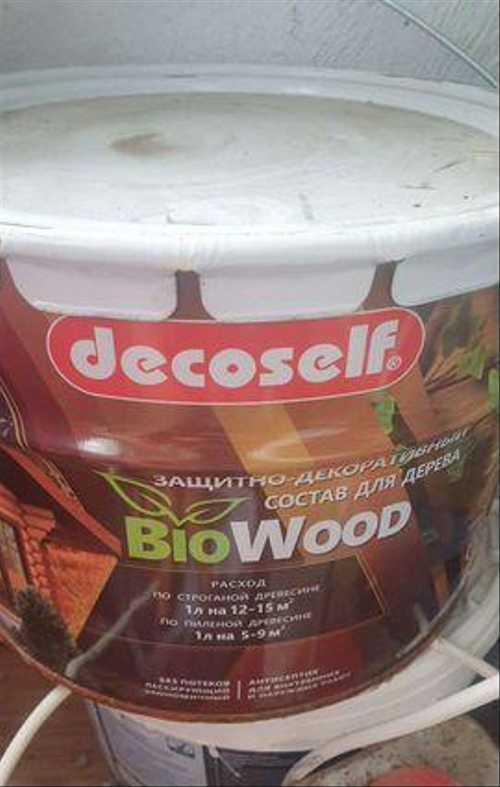 Краска, пропитка по дереву Decoself Bio wood