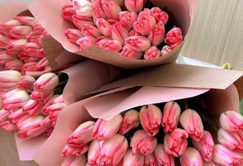 Цветы готовые букеты тюльпанов на 8 марта