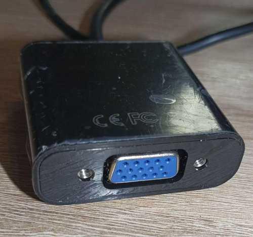 Переходник VGA-hdmi с AUX (со звуком)