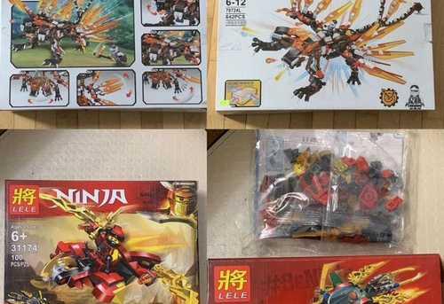 Конструктор Ninja аналог Lego 100 и 642 детали