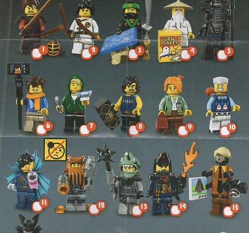 Lego ninjago minifigures