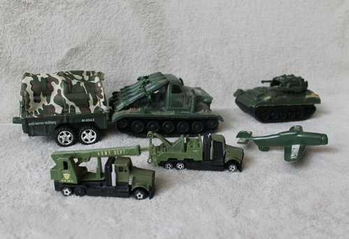 Детские машинки пакетом игрушки военная техника
