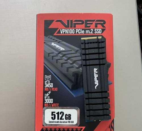 SSD диск m2 Patriot Viper 512Gb