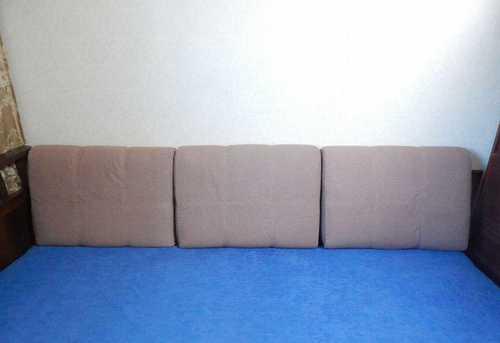 3 спинки-подушки мягких от дивана, отл.сост
