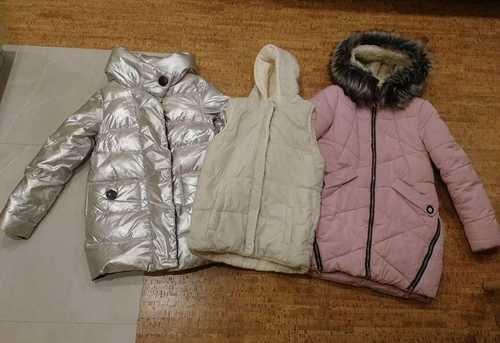 Куртки +жилетка 152-158 пакетом