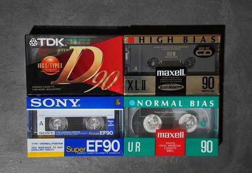 Аудиокассеты TDK, Maxell, Sony, новые