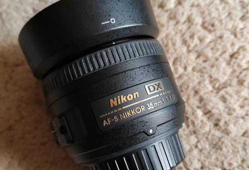 Объектив Nikon 35mm f 1.8g