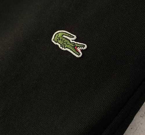 Спортивные брюки Lacoste черные хлопок люкс мужские