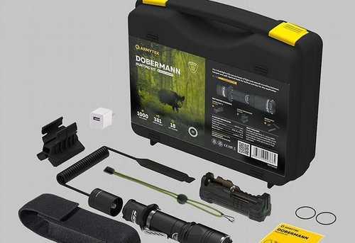 Фонарь Armytek Dobermann Hunting Kit набор F02004C