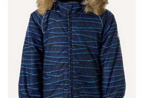 Куртка Huppa, размер 80, тёмно-синий с принтом
