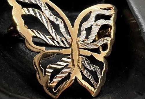 Золотой подвес 585 бабочка