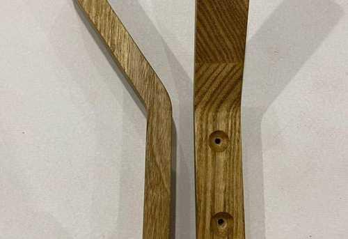 Крючок деревянный для одежды из массива дуба