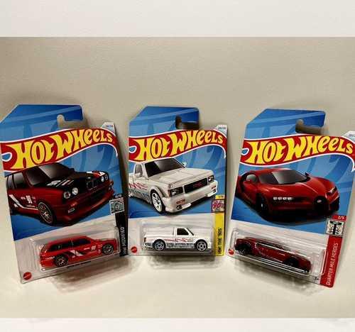 Hot Wheels N Кейс BMW M3, Bugatti, GMC