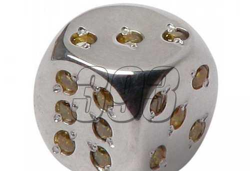 Игральная кость 10 мм Серебро (вставки из (30611)