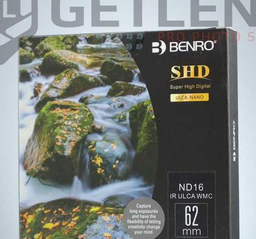 Светофильтр Benro SHD ND16 IR ulca WMC 62mm