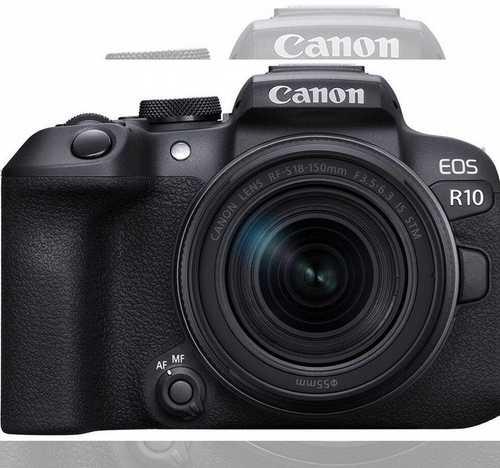 Фотоаппарат Canon EOS R10 черный 24.1Mpix 2.95" 2160p WiFi RF-S 18-150/3.5-6.3 IS STM LP-E17