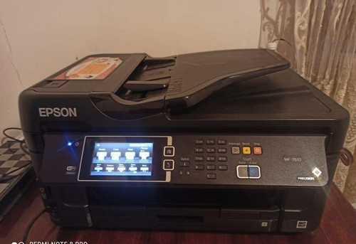 Цветной принтер epson wf 7610 А 3+