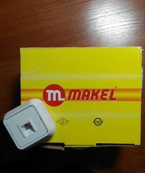 Розетки телефонные Makel 45114 Siva Ustu (белые)