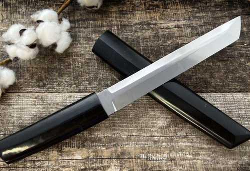 Японский нож из х12мф с деревянным чехлом