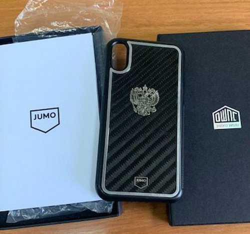 Чехол на iPhone XR карбон фирмы jumo