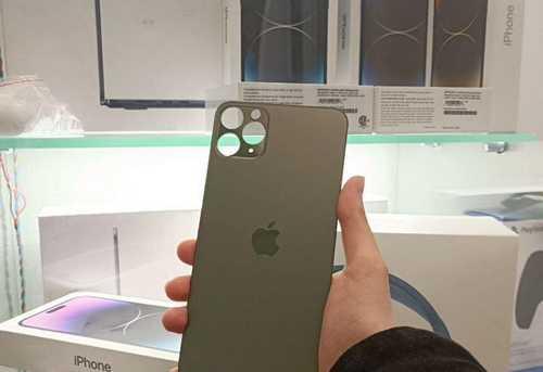 Заднее стекло на iPhone 11 Pro Max (зеленый)