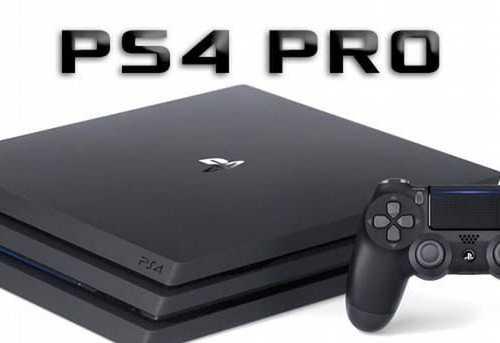 Sony PlayStation 4 Pro (1 тб) + игры на дисках + г