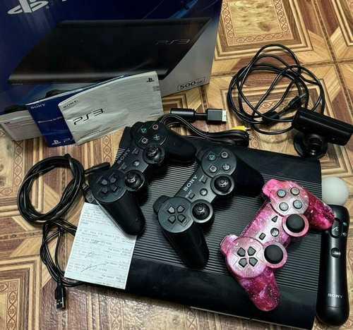 Sony PS3 Super Slim Прошитая 500gb