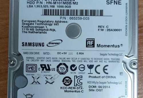 Жесткий диск Samsung для ноутбука 1 тб