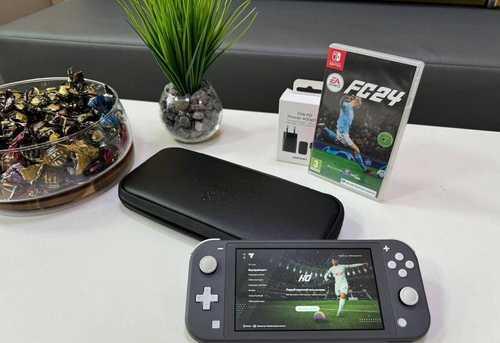 Nintendo Switch Lite + FC24 + чехол