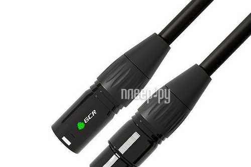 Кабель микрофонный GCR XLR/M - XLR/F 1.5m Blac