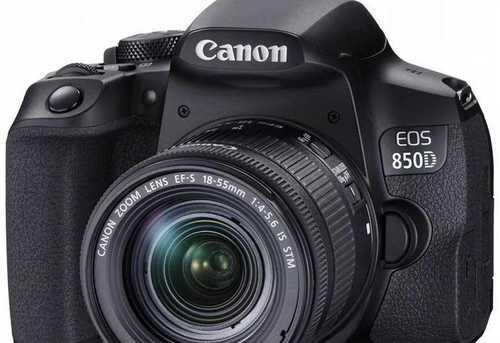 Зеркальный фотоаппарат canon EOS 850D Kit 18-55 IS