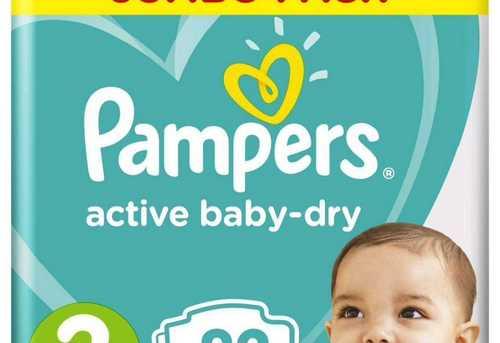 Подгузники pampers 3 active baby-dry 82 шт