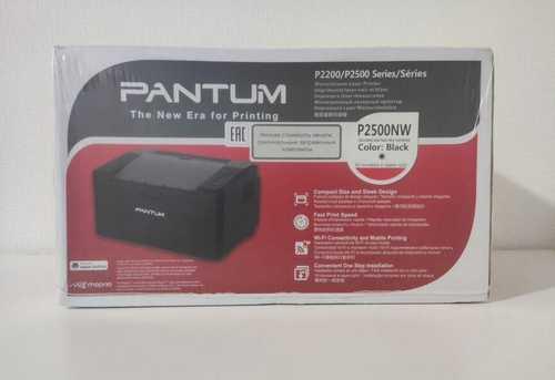 Принтер Pantum 2500NW с Wi-Fi, Новый