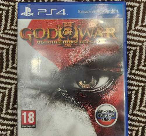 Игра God of war 3 remastered ps4 диск