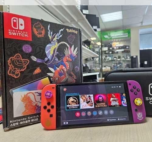 Консоль Nintendo Switch oled Pokemon 256Gb