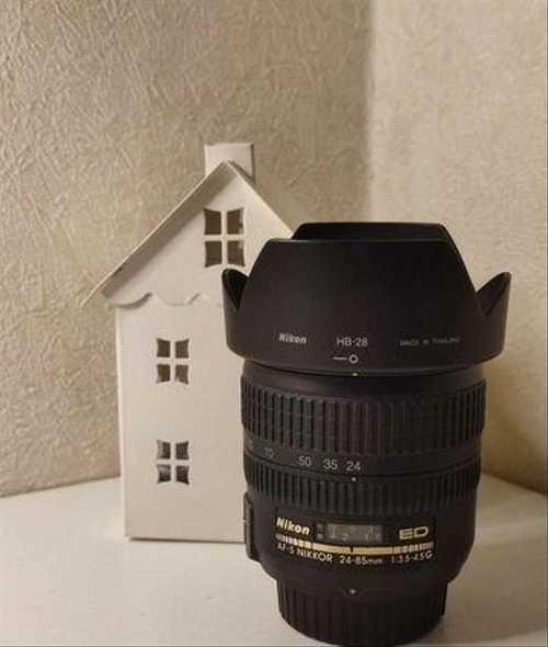 Объектив Nikon AF-S 24 85mm non VR
