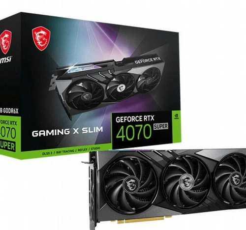 Видеокарта MSI RTX4070 Super 12G Gaming X Slim