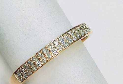 Золотое кольцо с бриллиантом р-р 20,5