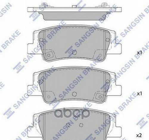 Колодки тормозные задние дисковые sonata 19/K5