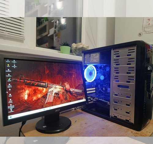 Игровой ПК, Core i5-6500, Radeon RX 570 4 ГБ, RAM 12 ГБ