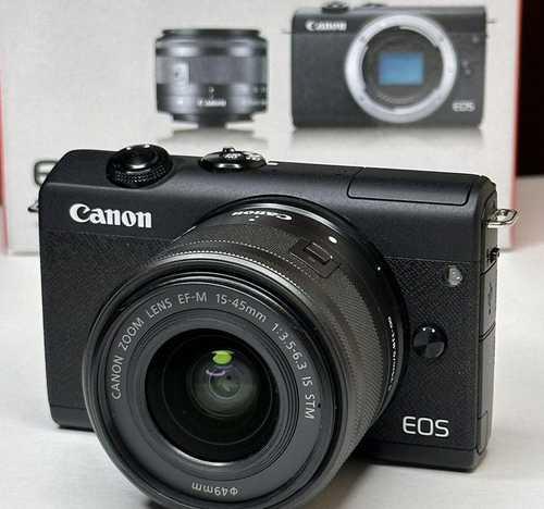 Canon EOS M200 + Canon 15-45mm (как новый)