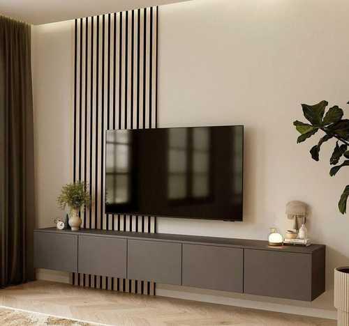 TV зона со шкафами на заказ