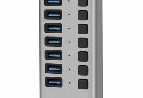 Хаб Acasis 7 Ports 36W USB 3.0 12V/2A Data Hub wit