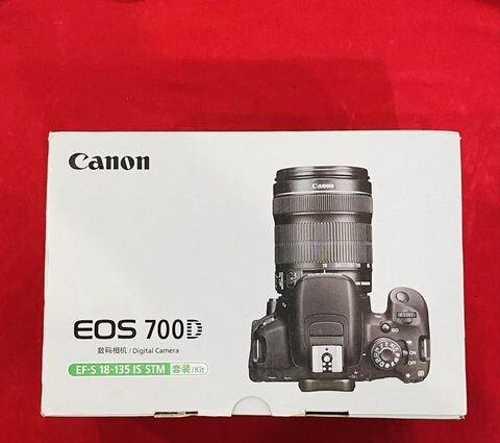 Canon 700d kit 18-135mm stm новый