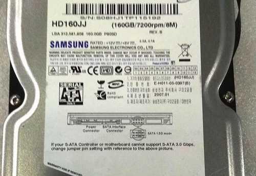 3,5" Samsung HD160JJ 160Гб SATA-2, 100 проц