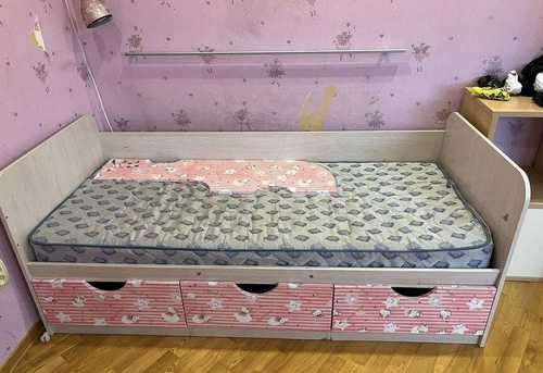 Детская кровать Hello Kitty без матраса