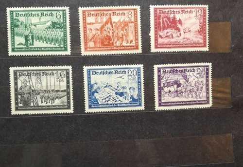 Почтовые марки Германия 1941 год