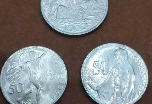 Подборка монет Чехословакия (серебро)