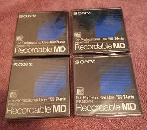 Минидиски MD sony prmd 74 Professional новые